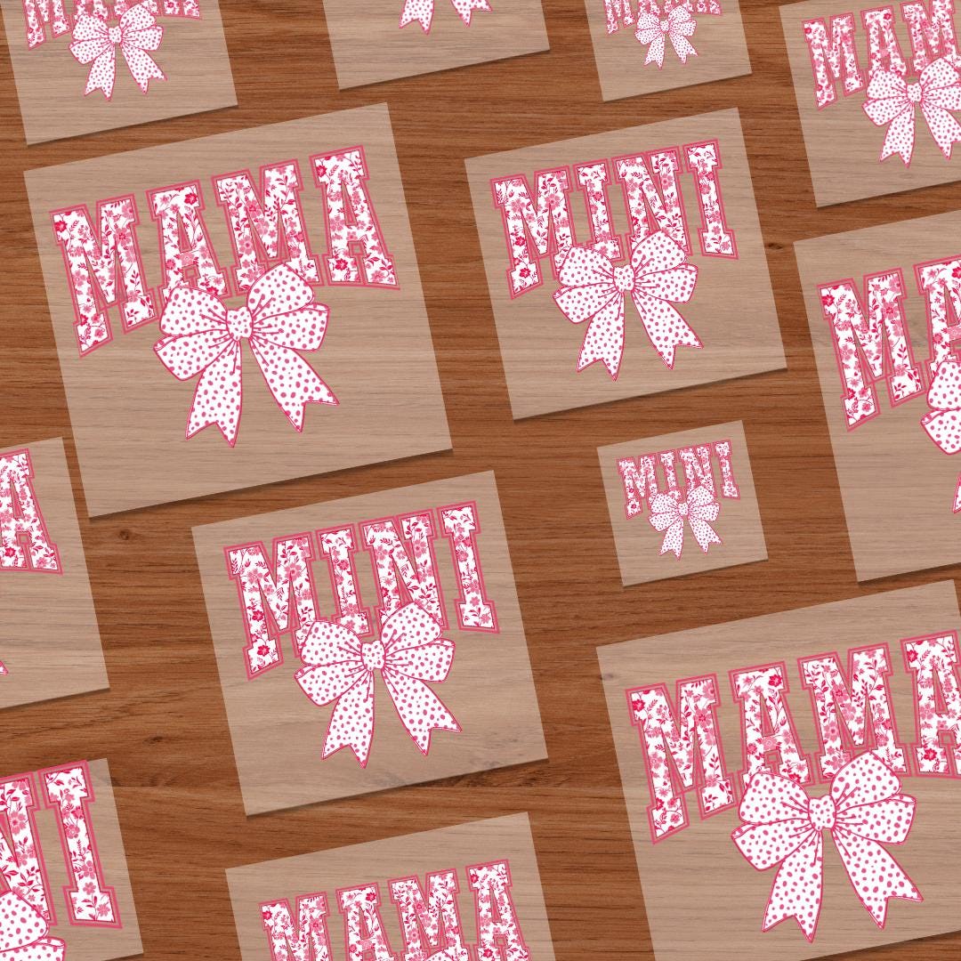 Mama and Mini Chinoiserie DTF, Mama and Mini Ready to Press - Etsy
