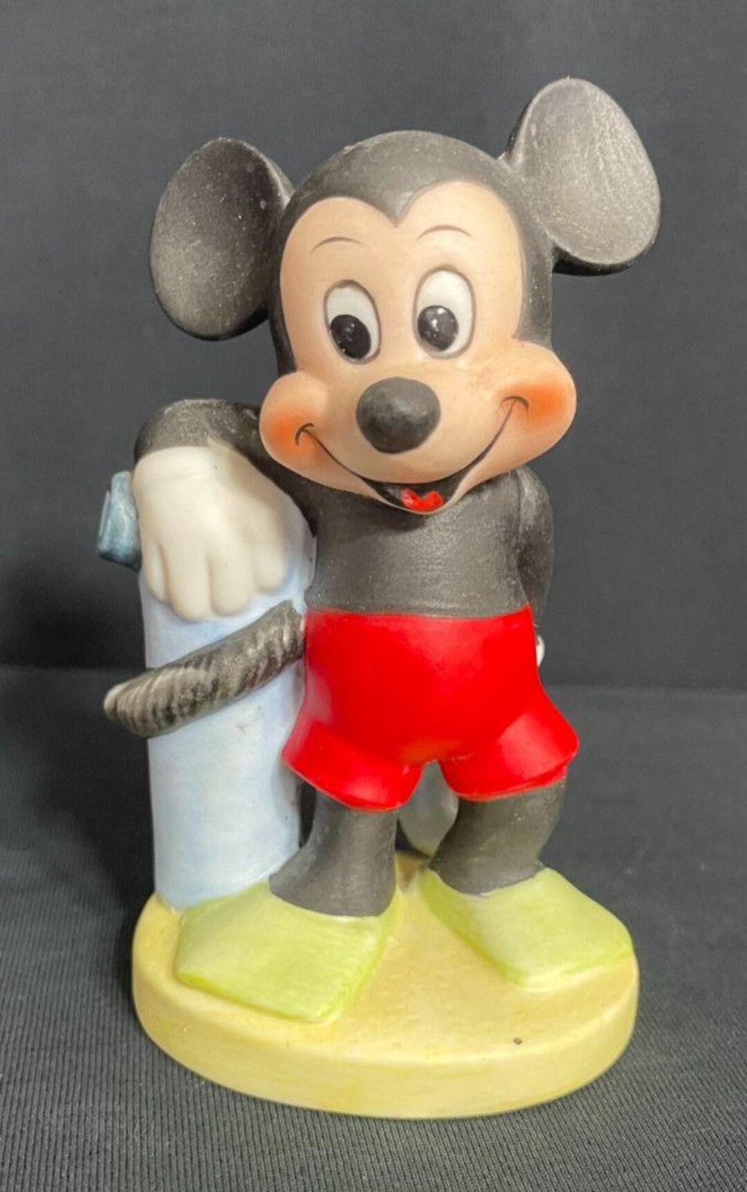 Vintage Walt Disney Scuba Diving Mickey Porcelain Figurine 1980s - Etsy