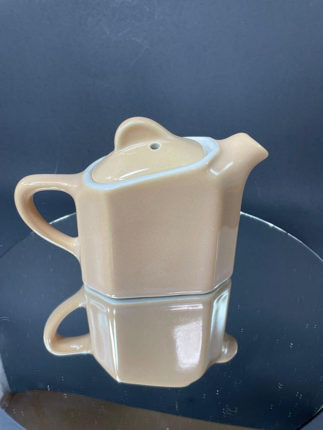 Vintage Hall Beige Lidded Syrup Pitcher Creamer Restaurant Style Rare ...