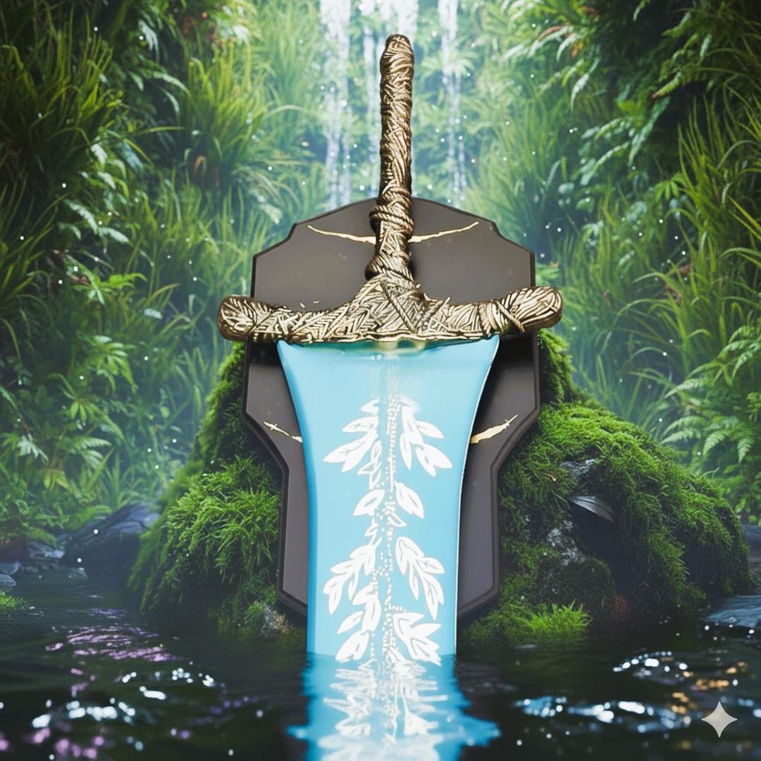 Handmade Blue Greatsword | High Carbon Steel Fantasy Cosplay Sword ...