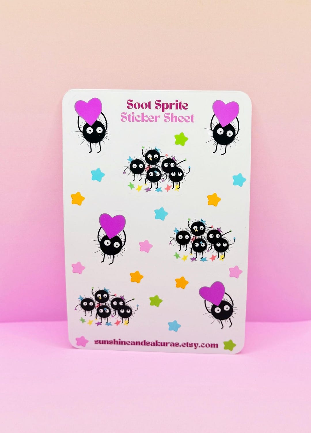 Anime Sticker Sheet: Ghibli Clear Transparent Stickers, Soot Sprite ...