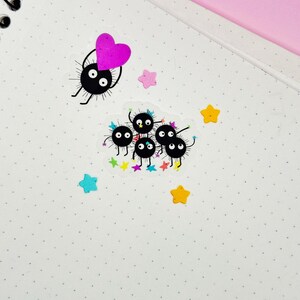 Anime Sticker Sheet: Ghibli Clear Transparent Stickers, Soot Sprite ...