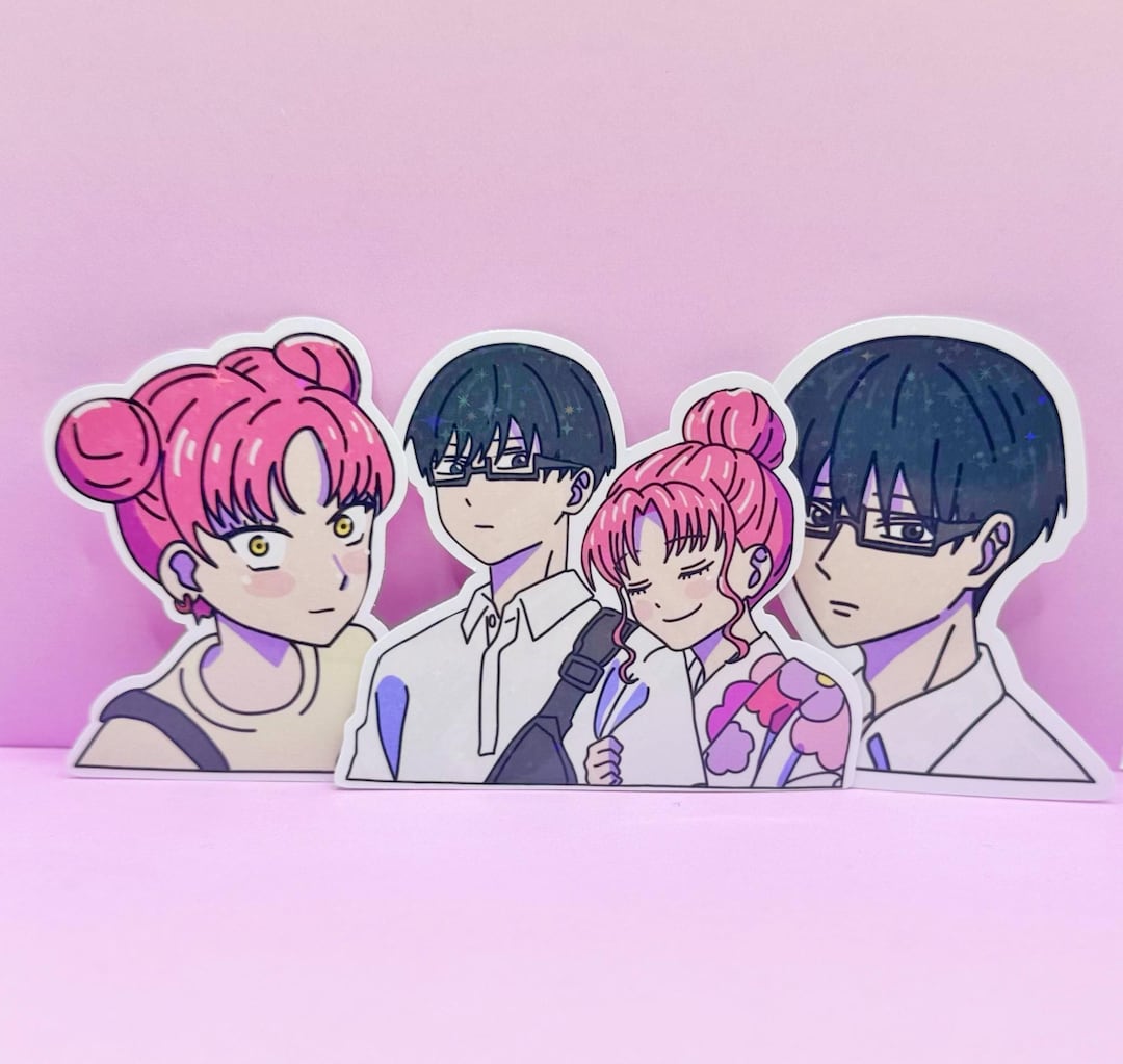 Anime Sticker Pack - Polar Opposites Stickers, Anime Holographic Couple ...