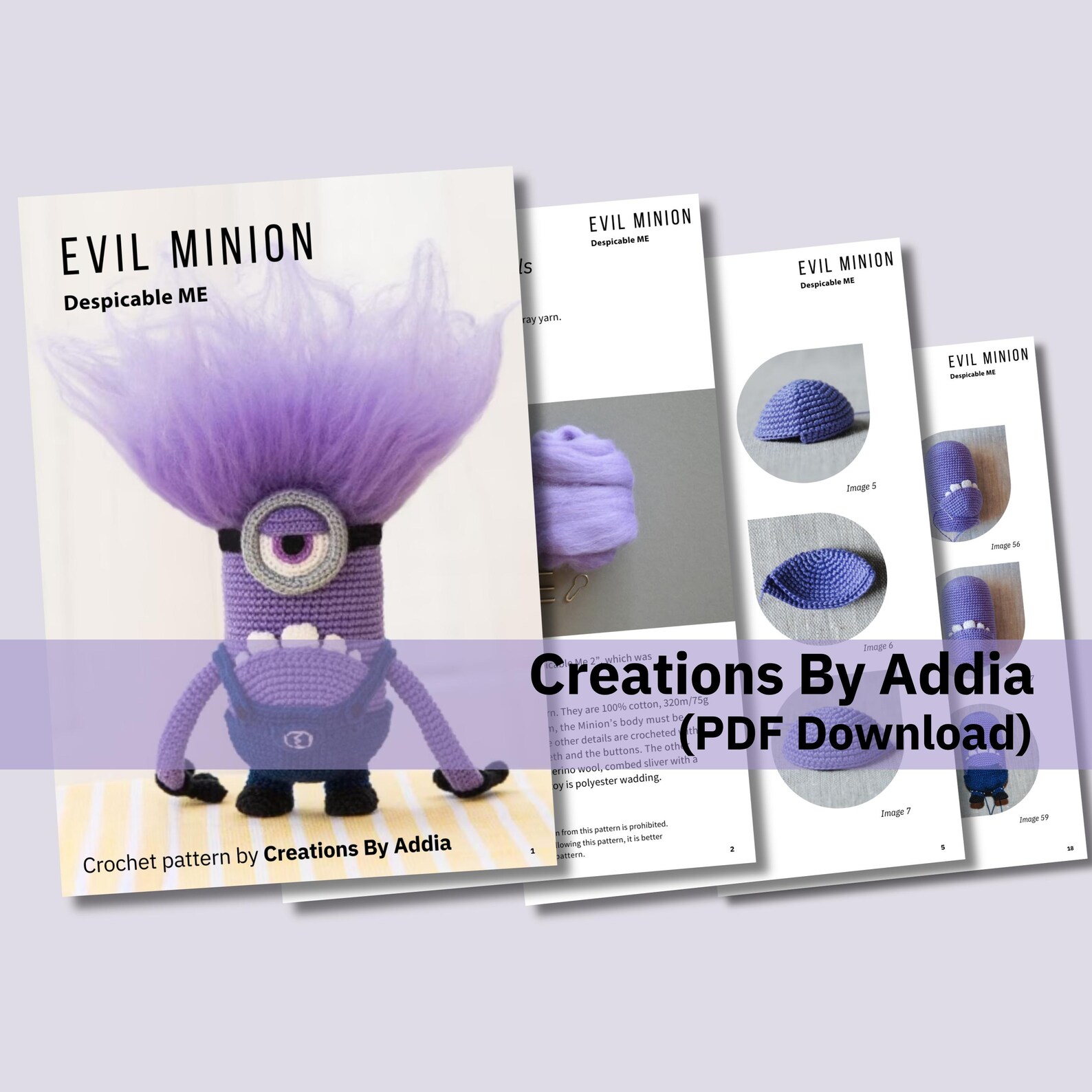 Evil Minion Amigurumi Crochet Pattern | Despicable Me Inspired (PDF ...