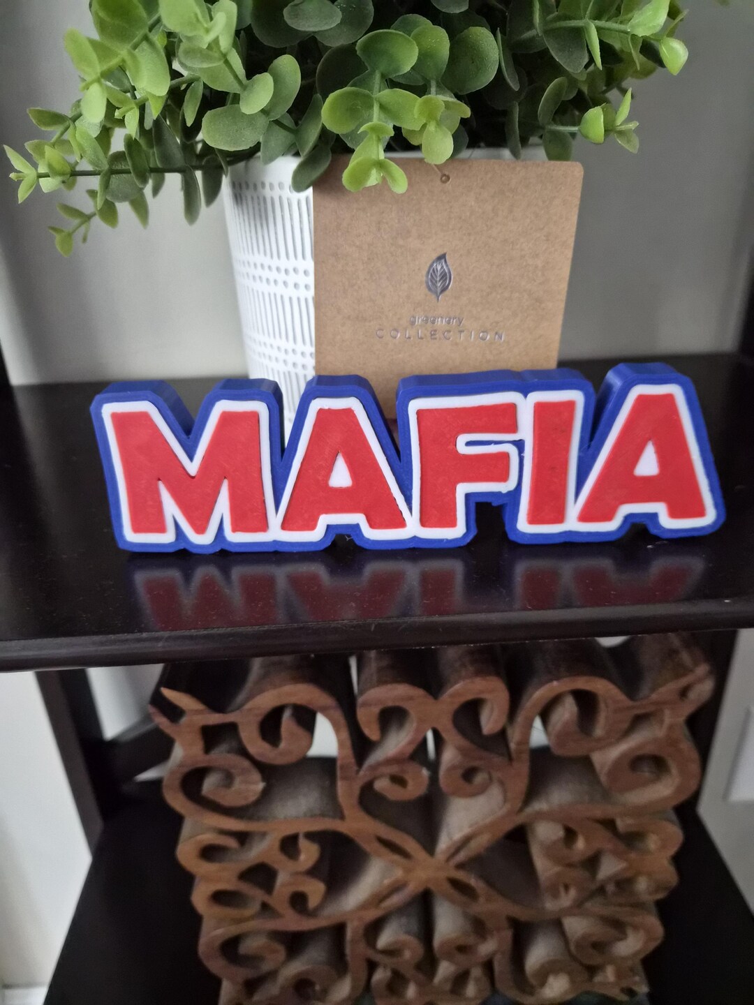 Bills Mafia 3D Sign – Buffalo Bills Fan Cave Decor – Red White Blue ...