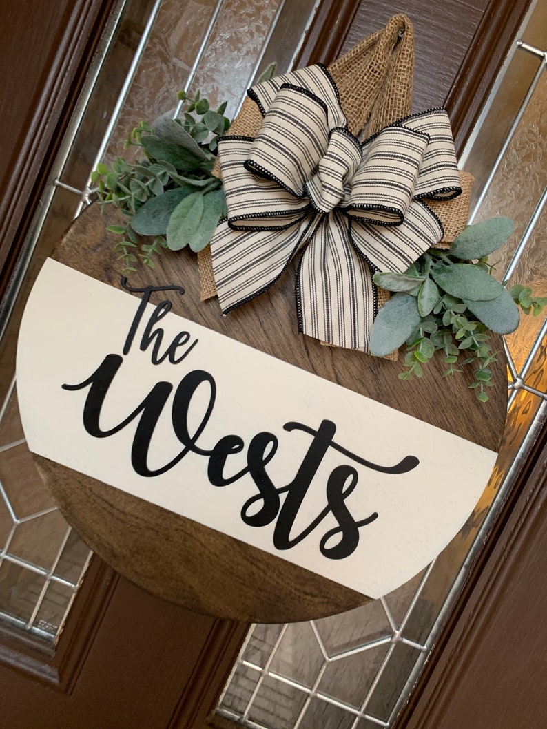 Front Door Decor Double Door Sign Front Door Hanger | Etsy