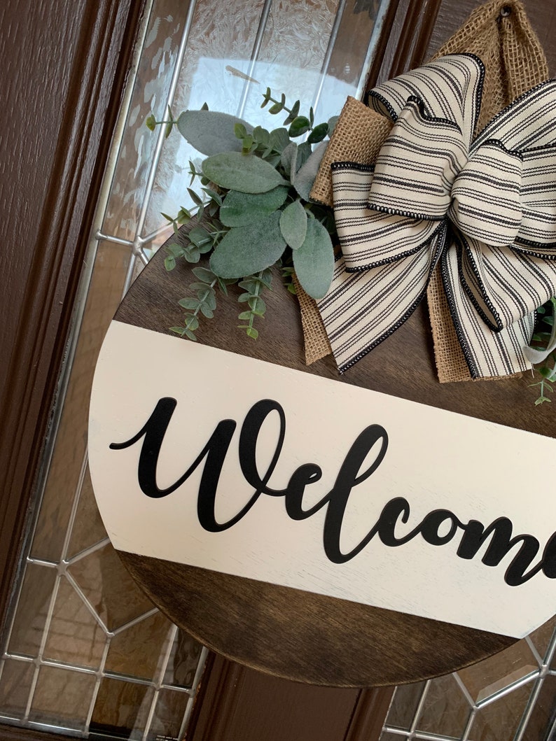 Front Door Decor Double Door Sign Front Door Hanger | Etsy