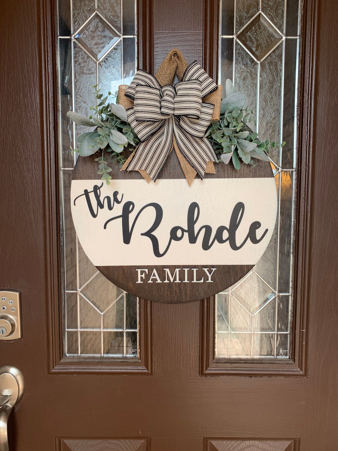 Front Door Decor Double Door Sign Front Door Hanger | Etsy