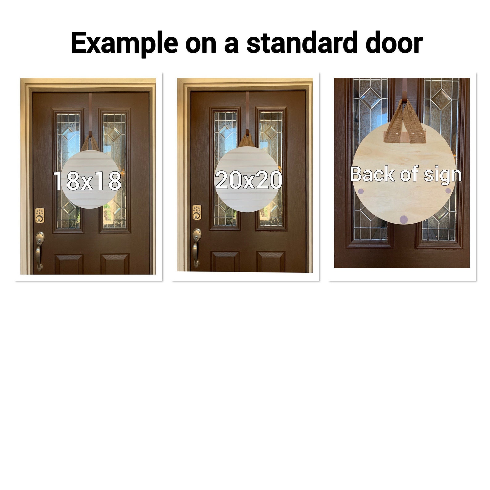 Front Door Decor Double Door Sign Front Door Hanger - Etsy
