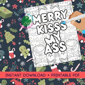 Christmas Adult Swear Word Coloring Pages, Coloring Book | Sometimes ...