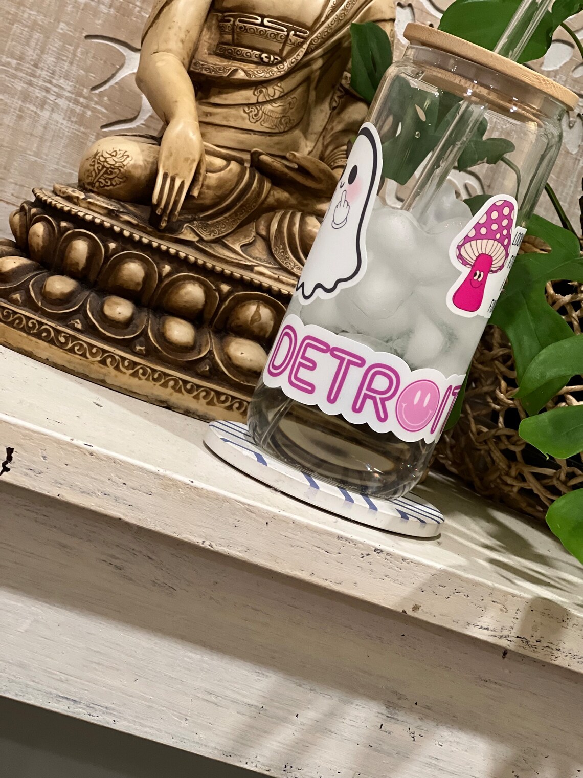 Detroit Sticker With Smiley Face 3 W Glossy Waterproof Decal Sticker - Etsy