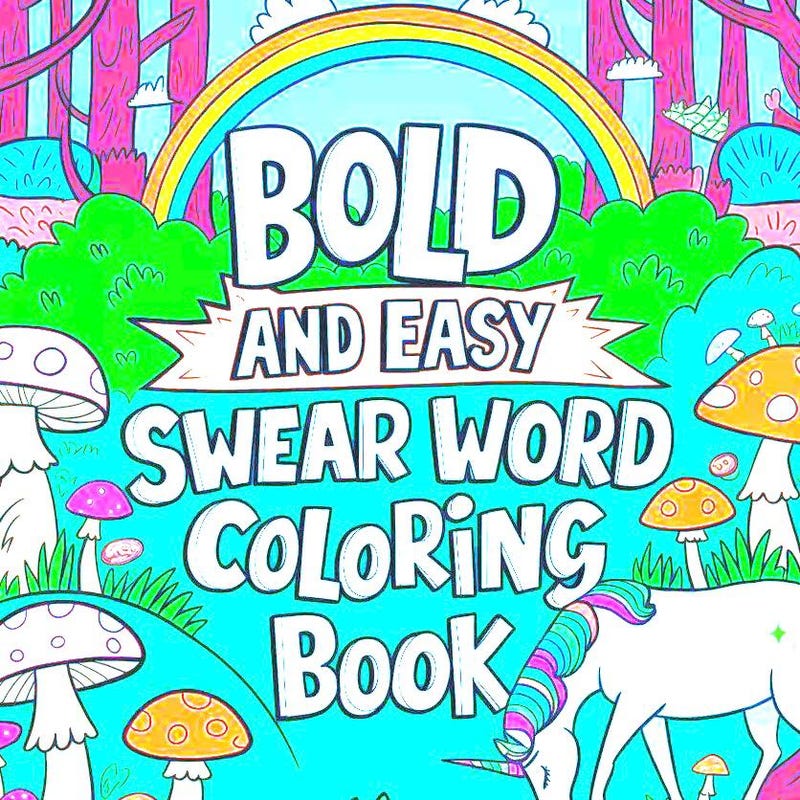 Swear Coloring Book - Etsy
