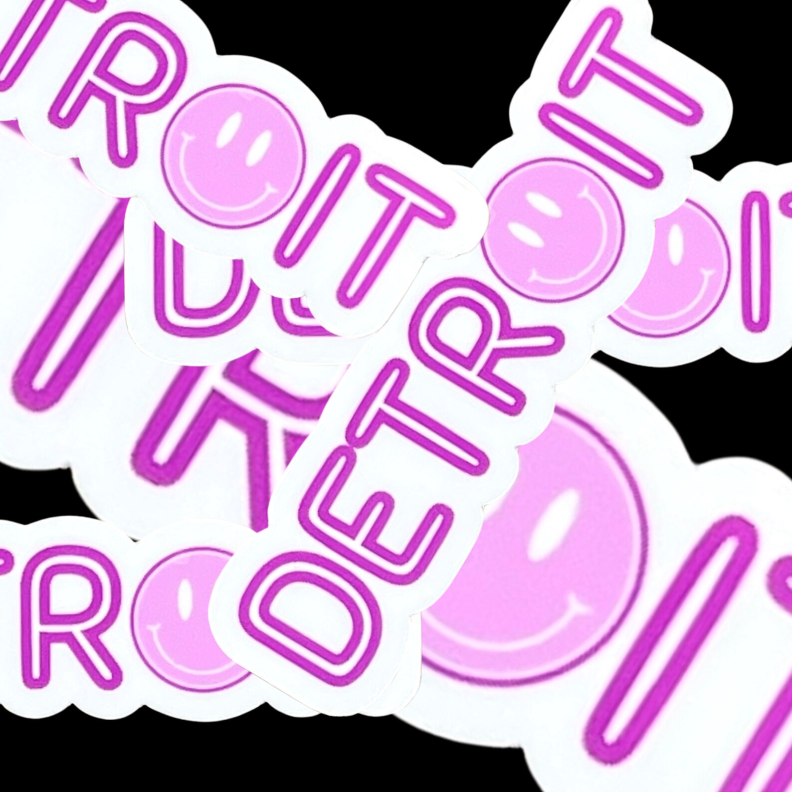 Detroit Sticker With Smiley Face 3 W Glossy Waterproof Decal Sticker - Etsy