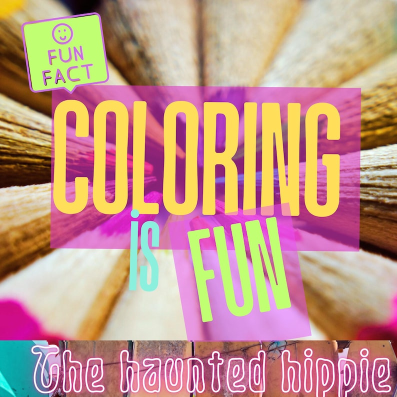 Bold and Easy, Trippy and Groovy Coloring Pages. PDF Coloring Book ...