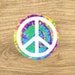 Tie Dye Peace Sign Sticker Glossy Waterproof Vinyl Sticker for Laptops ...