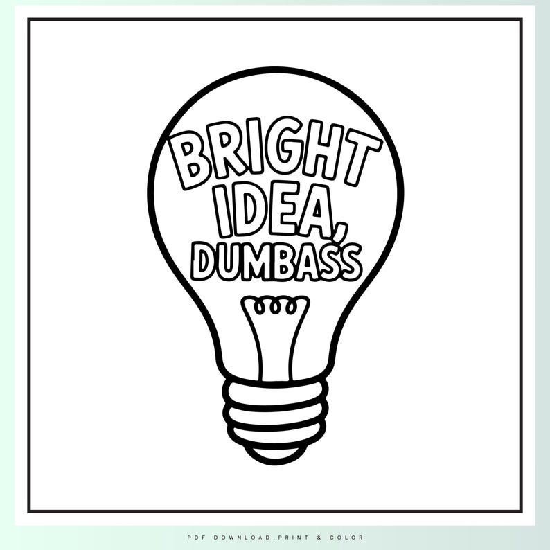 Naughty Swear Word, Bold and Easy Adult Coloring Book | PDF, Download ...