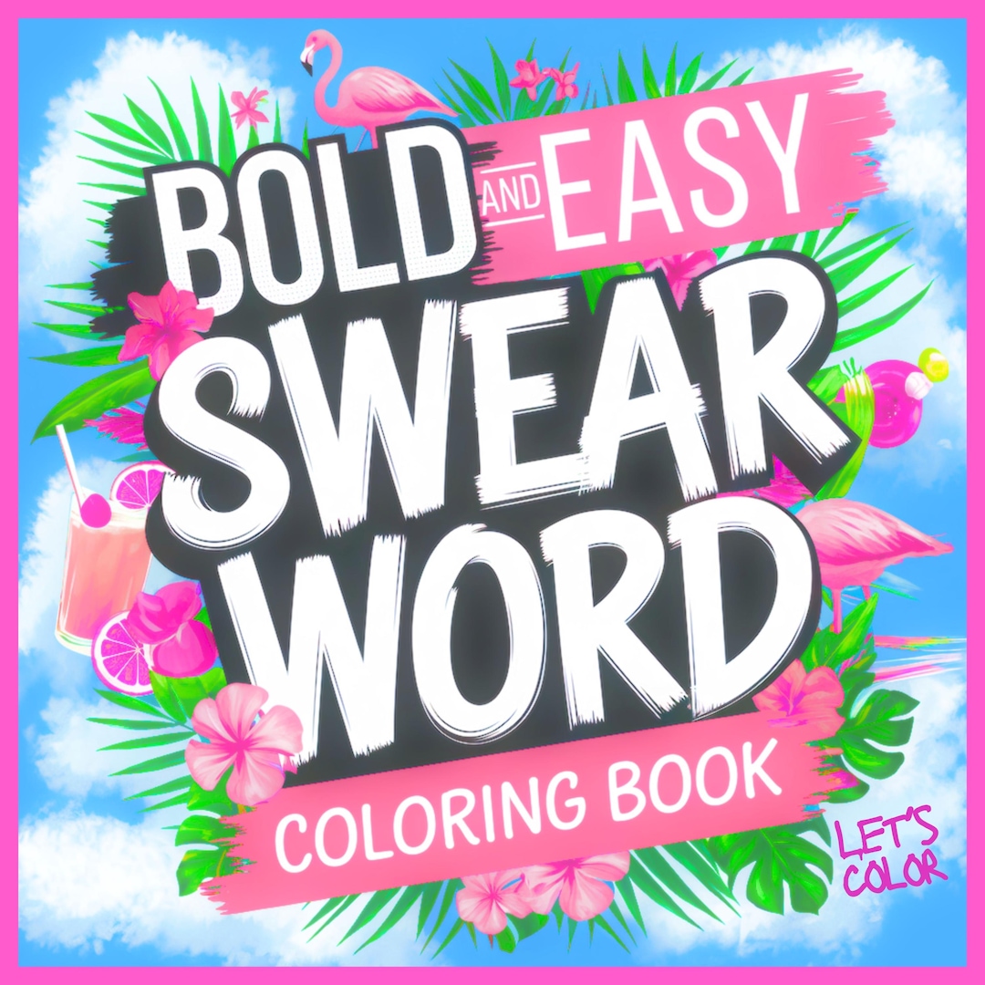 Swear Word Coloring Book | Bold & Easy Designs (PDF Download) - Etsy