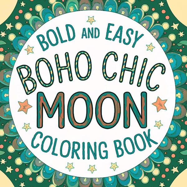 Moon Coloring Page - Etsy