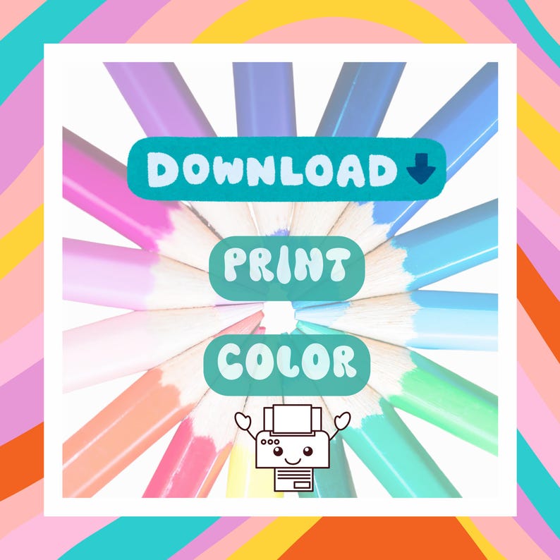 Cat “meow” Moments, Bold and Easy Coloring. 68 Pages. PDF Coloring Book ...