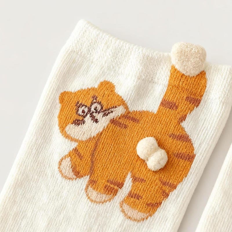 Orange Puppy Socks - Etsy