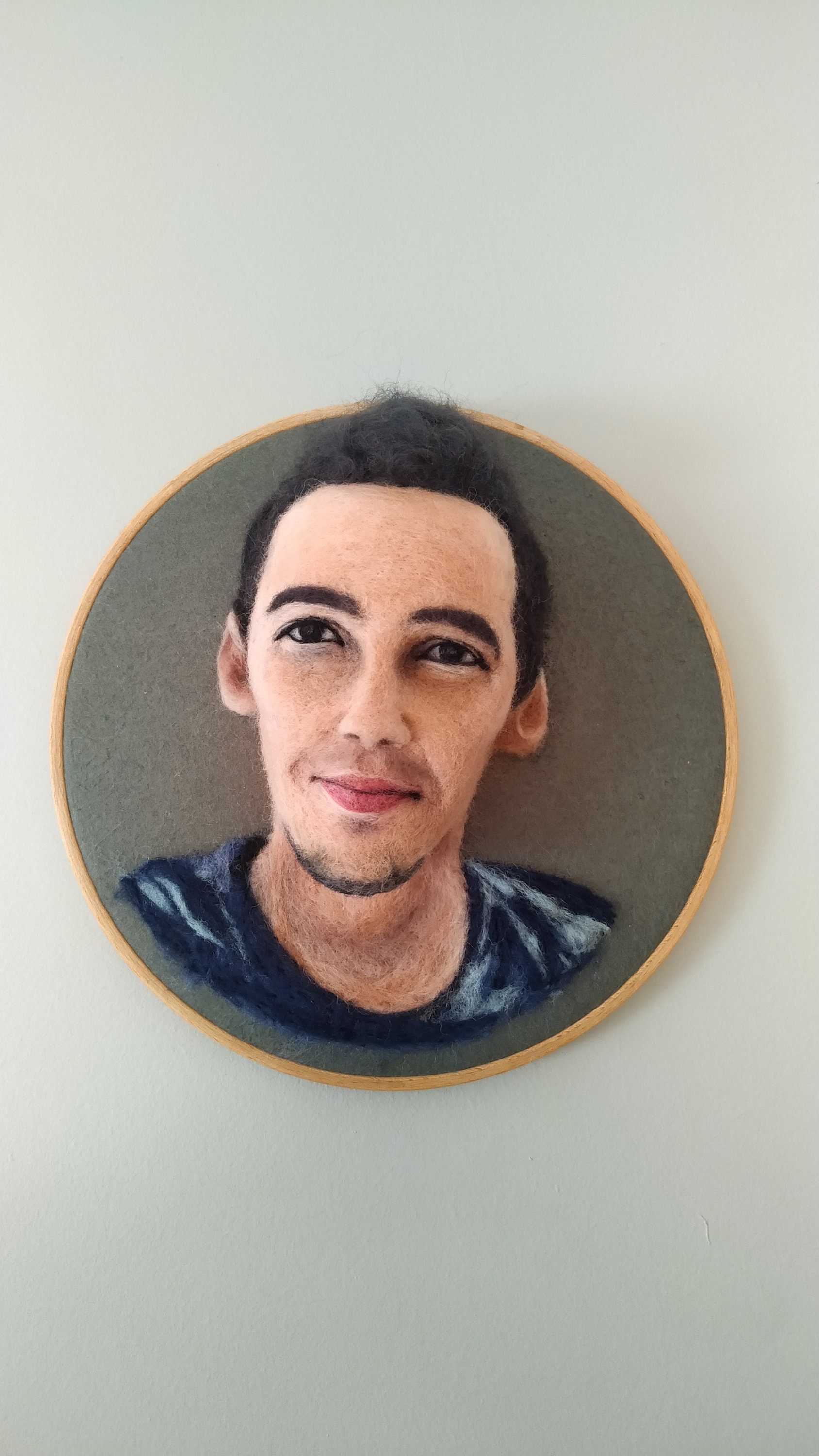 3d Needle Felting Human Portrait From Photo - Etsy