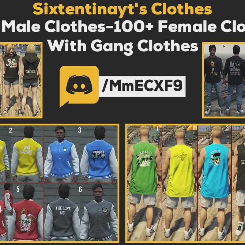 Fivem Clothing Gang Pack - Etsy