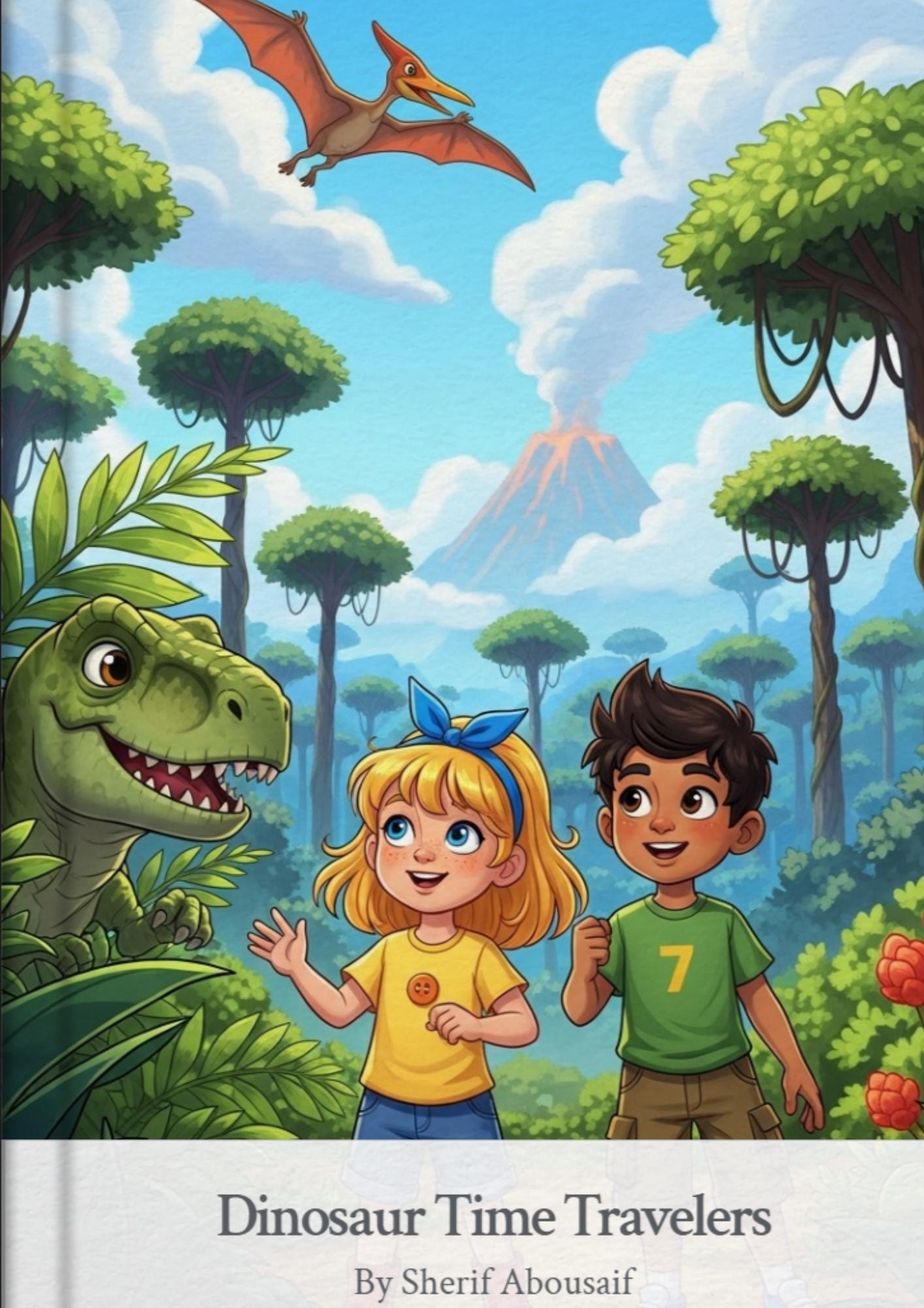 Dinosaur Time Travel Storybook | Kids Adventure & Coloring Ebook | Fun ...