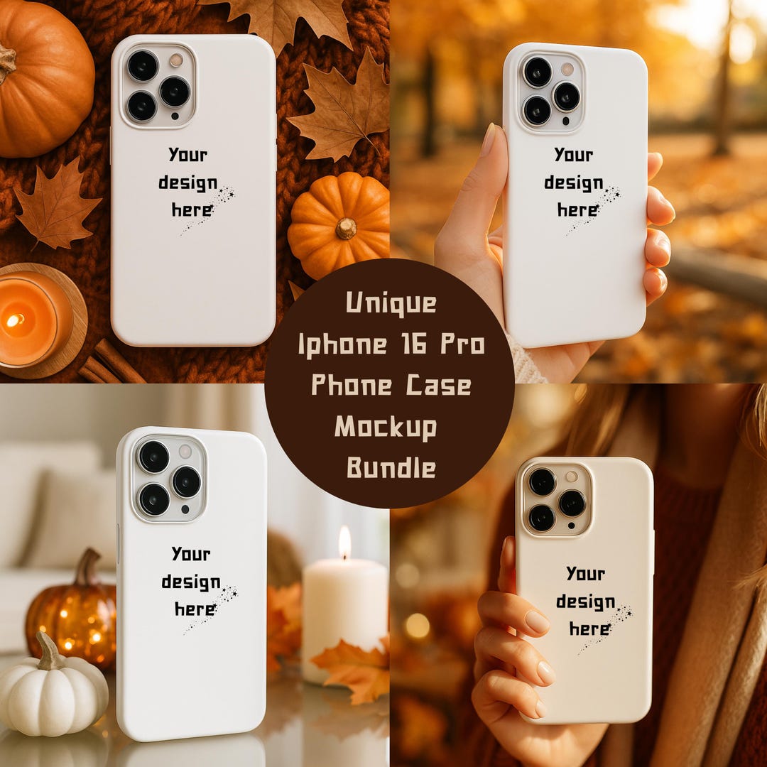 Fall iPhone Case Mockup Bundle: Canva Compatible (digital Download) - Etsy
