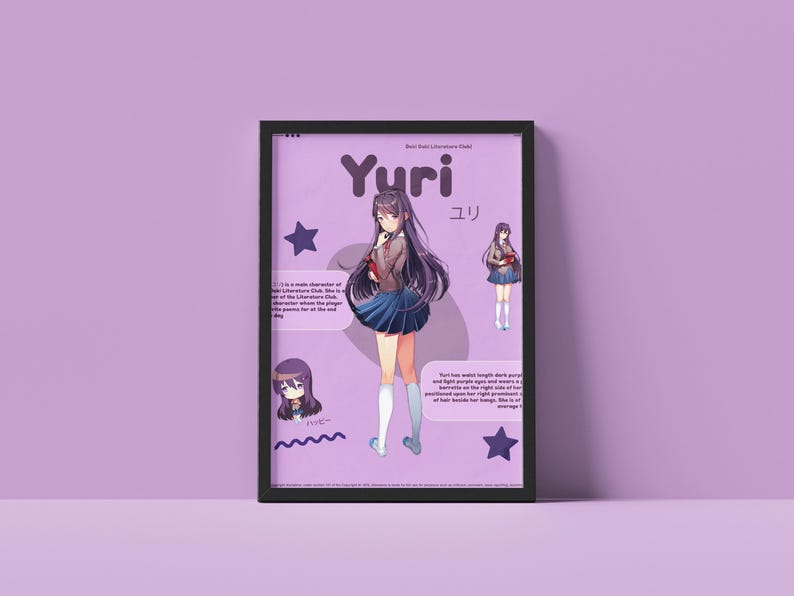 Doki Doki Literature Club! Yuri Poster - Etsy