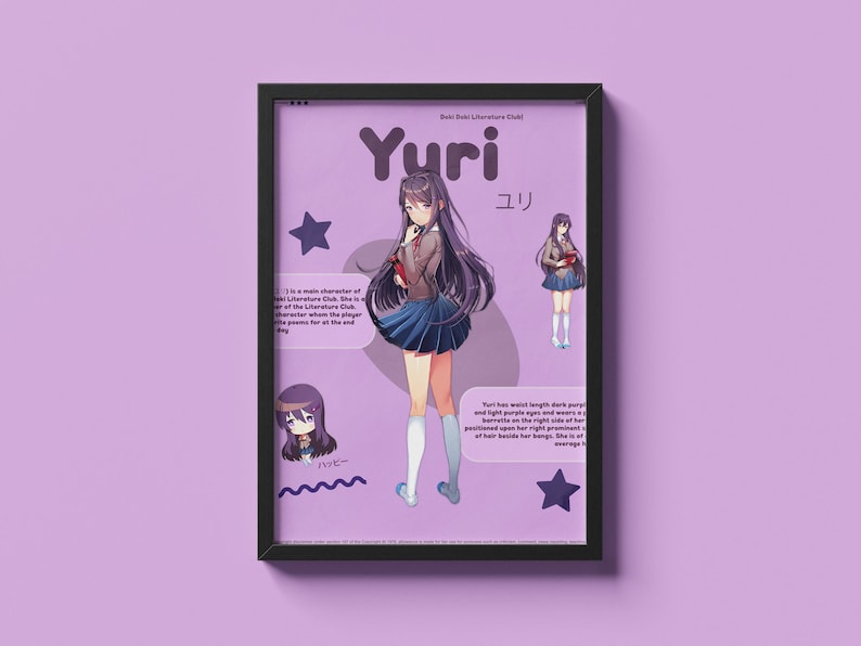 Doki Doki Literature Club! Yuri Poster - Etsy