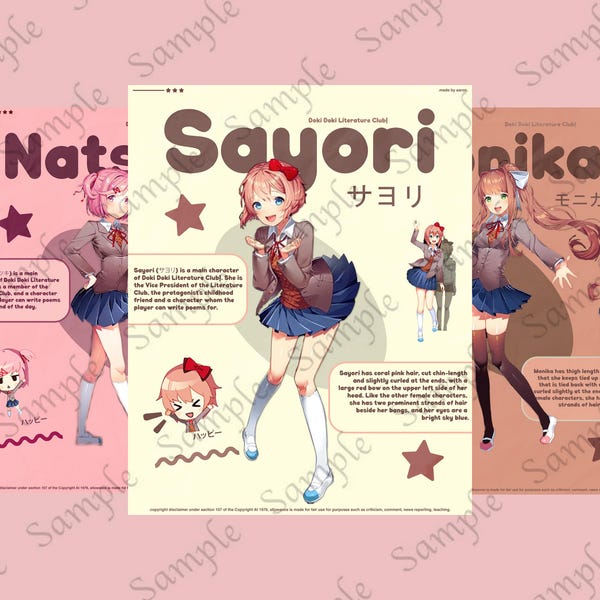 Ddlc Poster - Etsy
