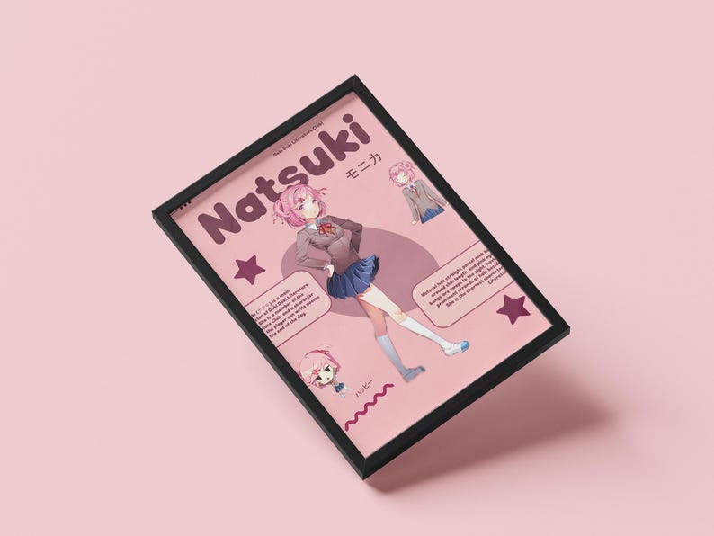 Doki Doki Literature Club! Natsuki Poster - Etsy