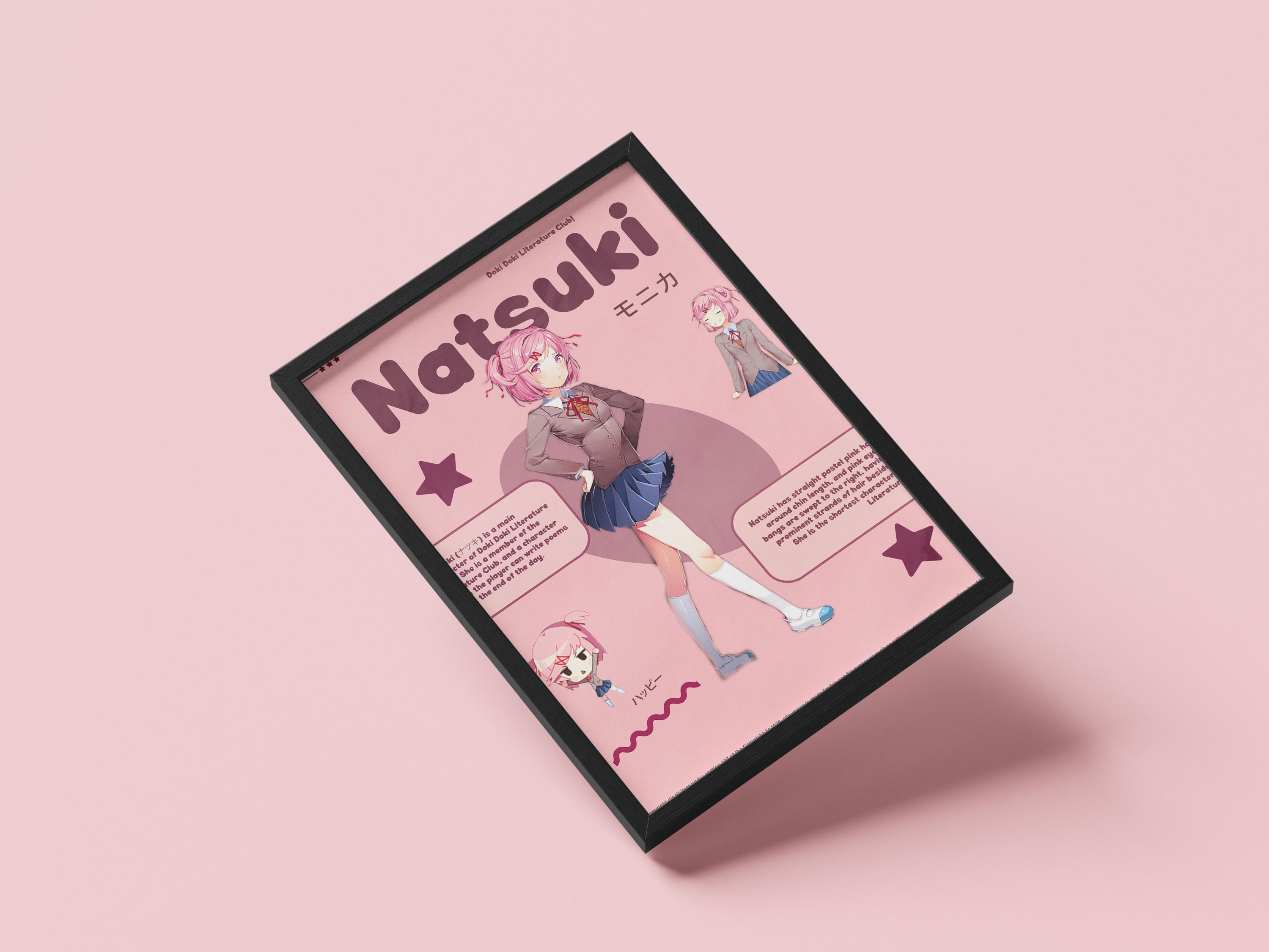 Doki Doki Literature Club! Natsuki Poster - Etsy