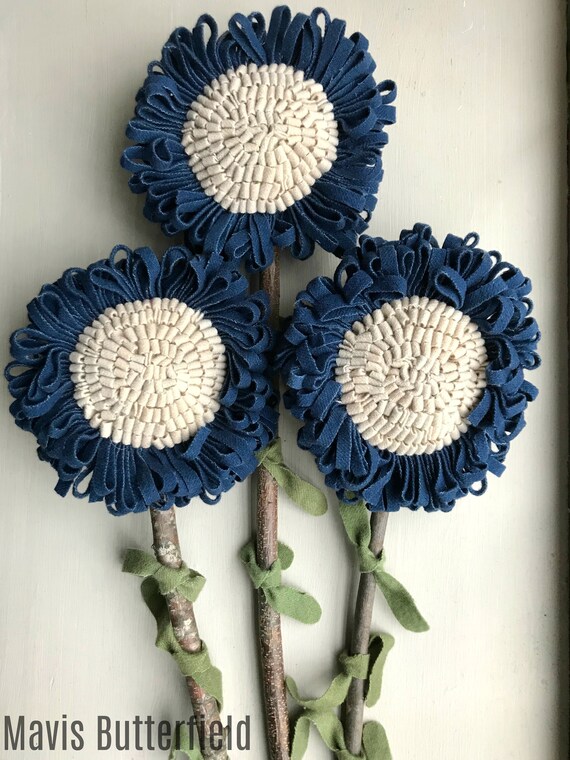 Wool Flowers - MavisButterfield