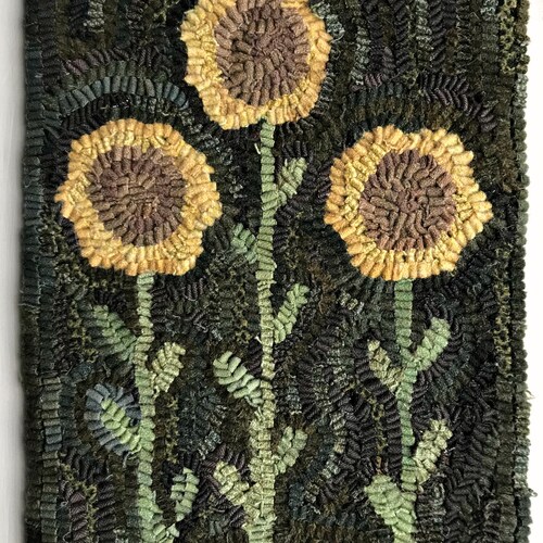 RUG HOOKING PATTERN Sunflowers on Linen - Etsy