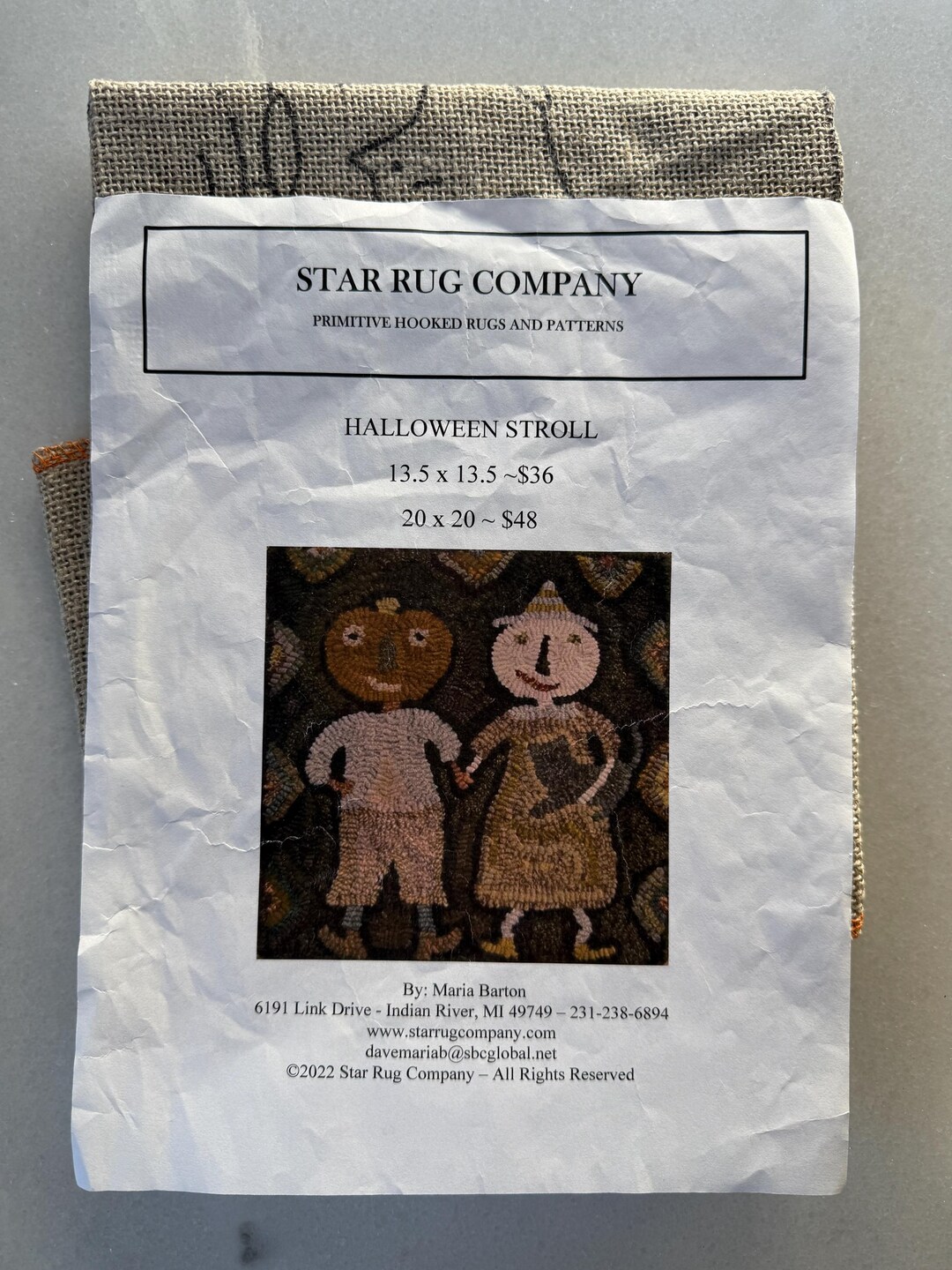 Rug Hooking Pattern ~ Halloween Stroll ~ SPRING CLEANING SALE* - Etsy