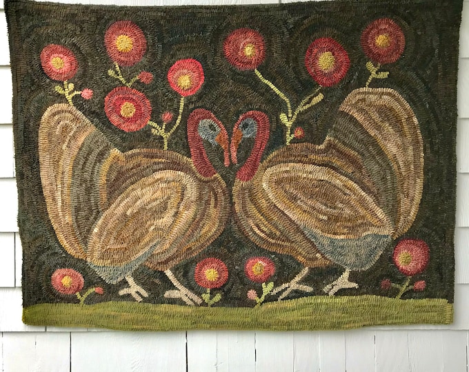 HOUSE OF WOOL village Tile Series Traditional Rug Hooking Pattern ...