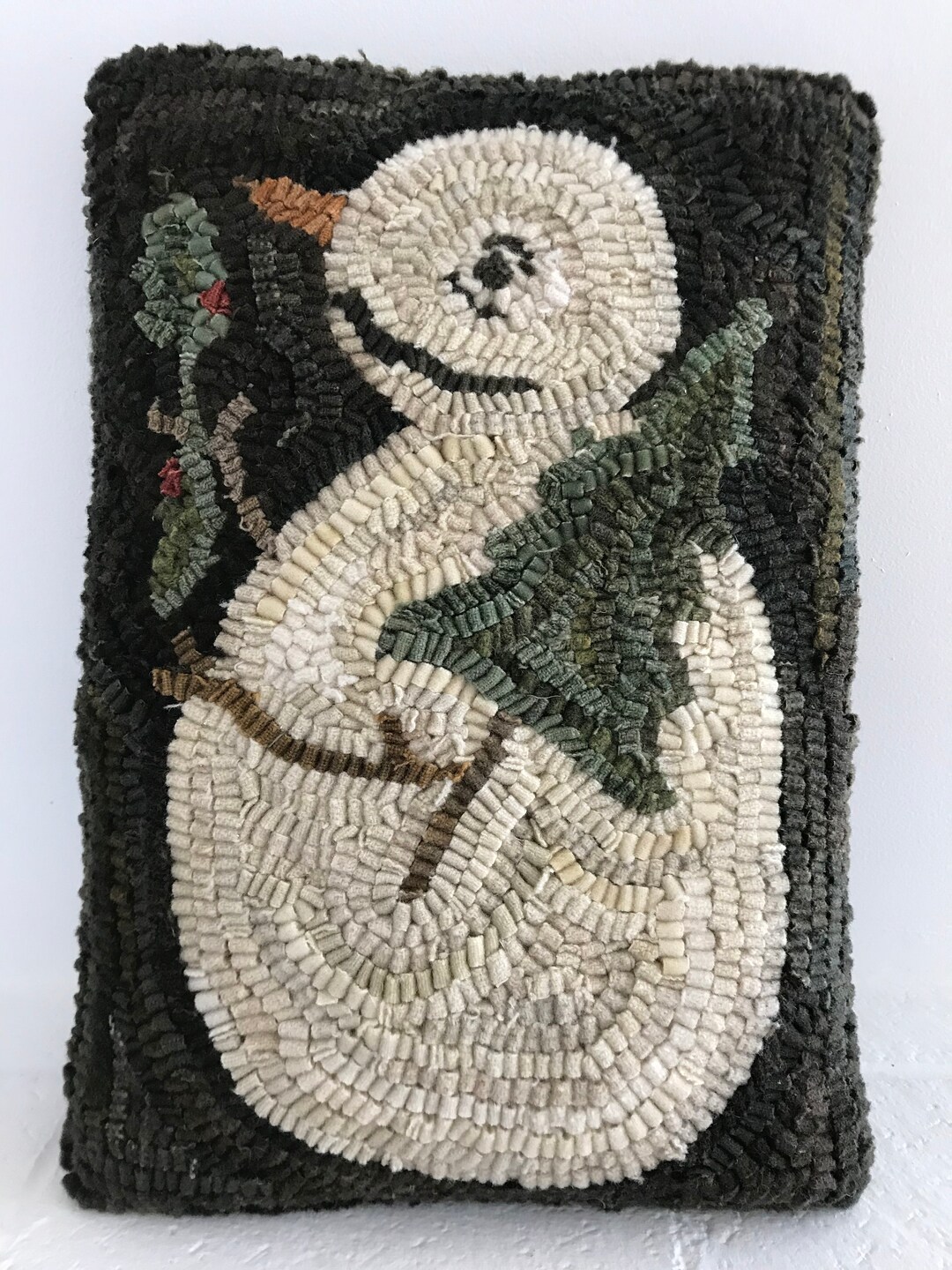 Be Merry Snowman ~ Rug Hooking Pattern on Linen - Etsy