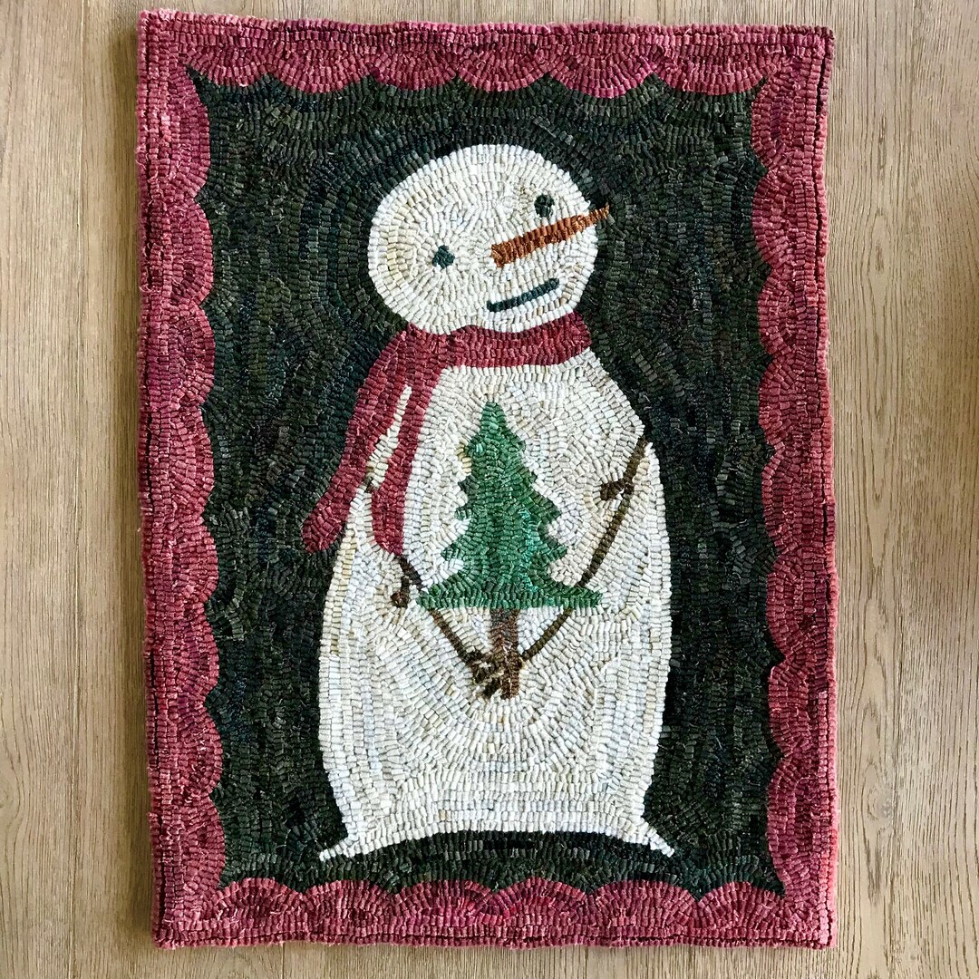 RUG HOOKING KIT - When Snowflakes Fall on Linen - Etsy