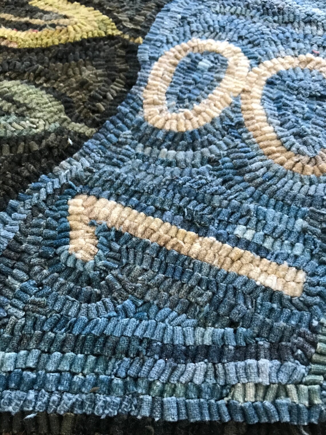 Primitive American Folk Art Wool Hooked Rug Patriotic Tulips - Etsy