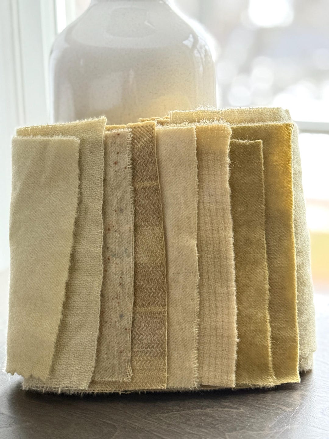 Hand Dyed Wool Fabric, 8 Chalkware Chicken Fat 1/16 Sixteenths for ...