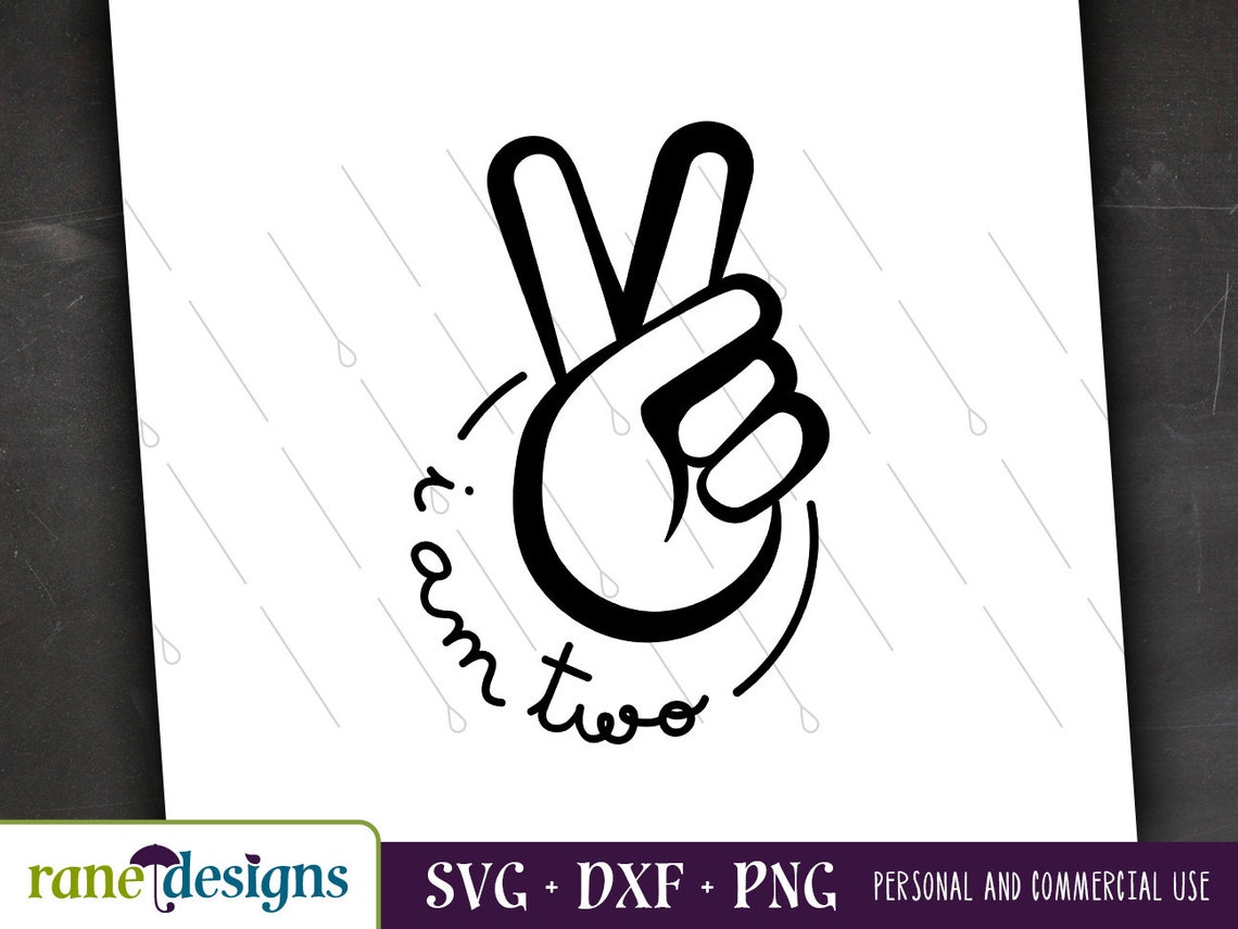 Two Fingers Svg, Two Svg, 2 Svg, Toddler, Kids, Age, Birthday, Fun ...