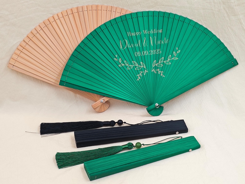 Customized Wedding Folding Fans-co-friendly Bamboo Fans-perfect as ...
