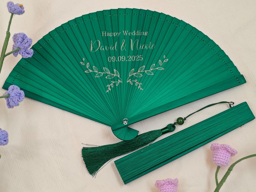 Customized Wedding Folding Fans-co-friendly Bamboo Fans-perfect as ...