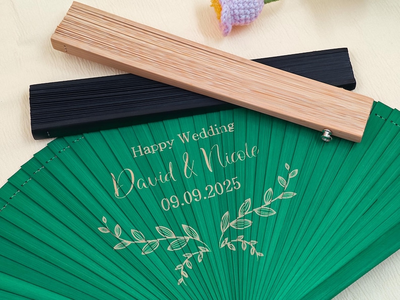 Customized Wedding Folding Fans-co-friendly Bamboo Fans-perfect as ...