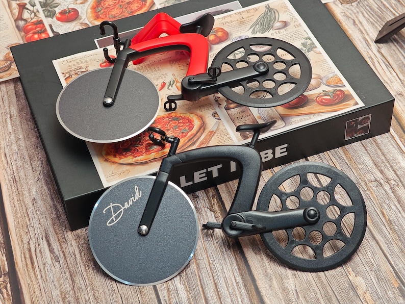 Personalized Bicycle Pizza Cutter – Gift for Cycling Enthusiasts - Etsy