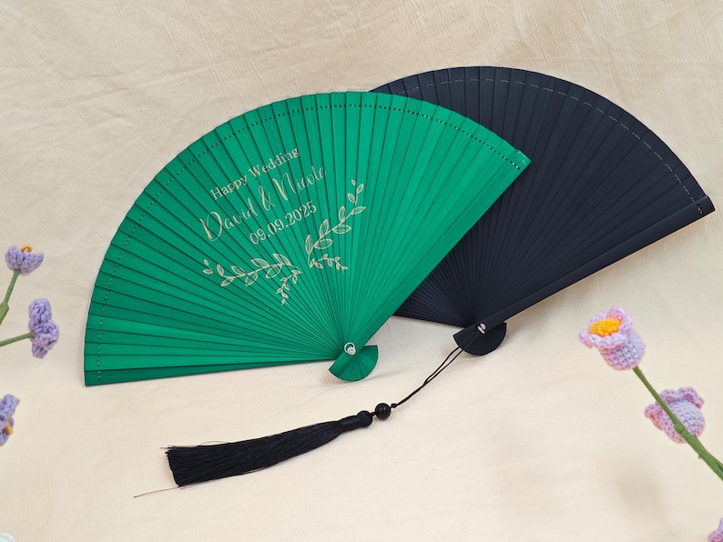 Customized Wedding Folding Fans-co-friendly Bamboo Fans-perfect as ...