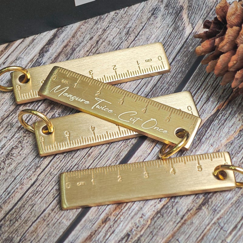 Personalised Brass Ruler - Etsy