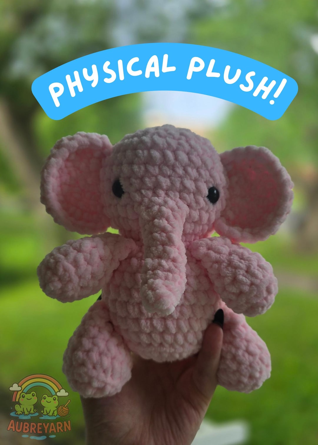 Crochet Amigurumi Baby Elephant Plushie - Emmy the Elephant - Etsy UK