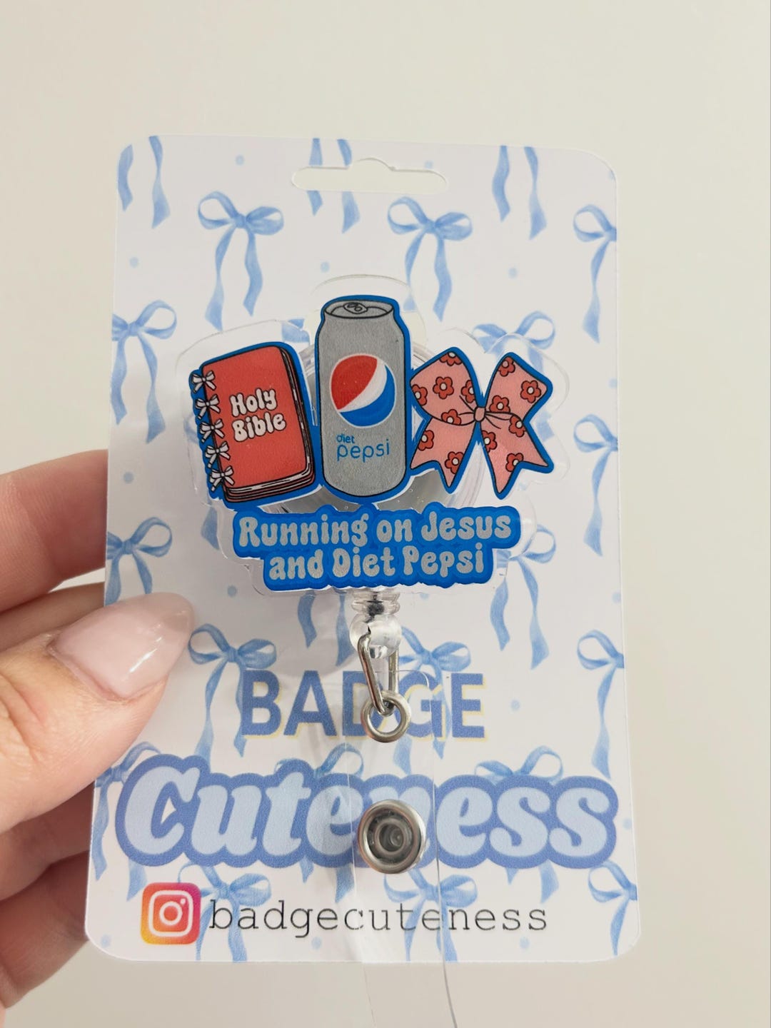 Running on Jesus and Diet Pepsi | Badge Reel - Etsy